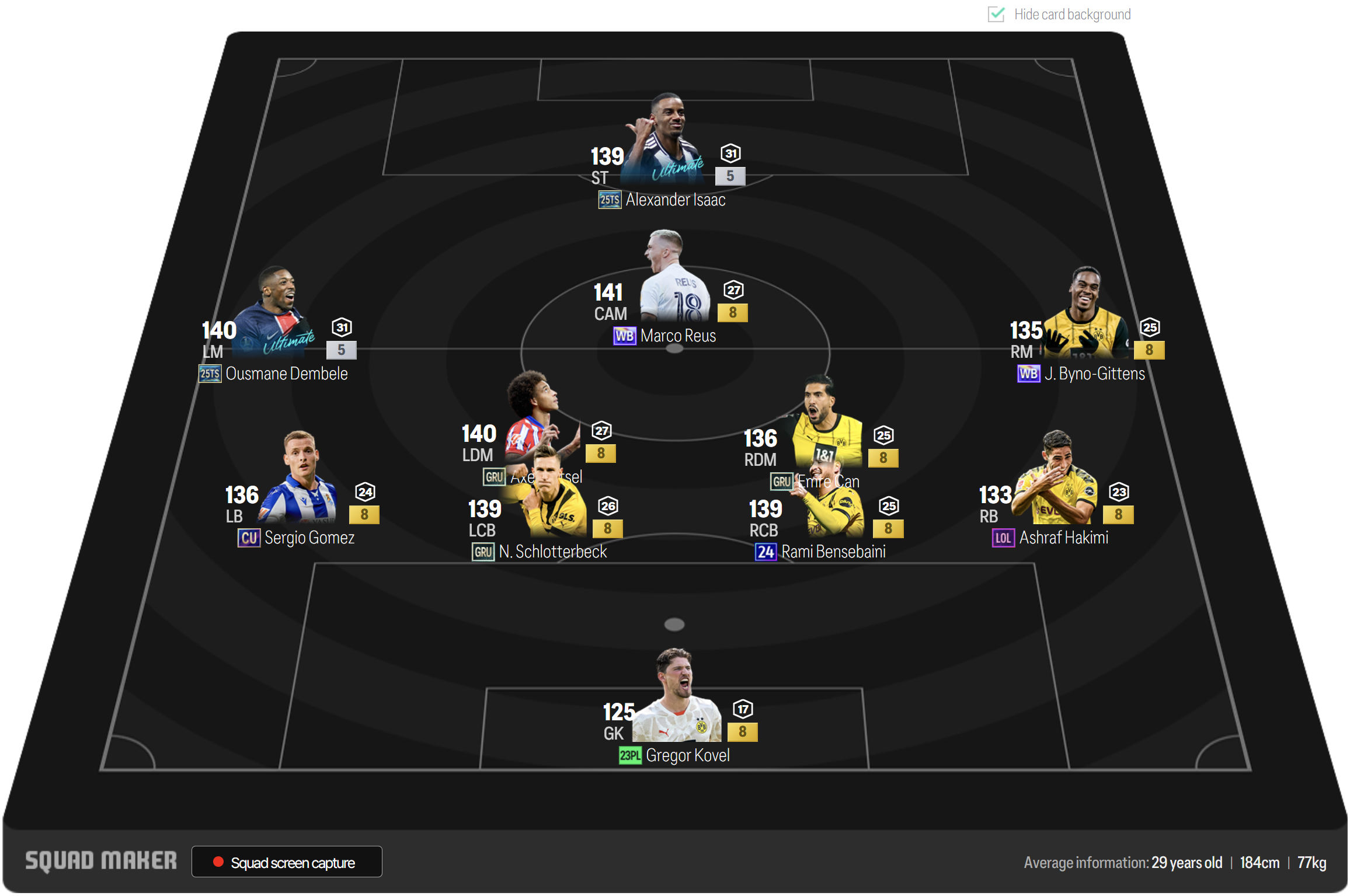 Top 6 đội hình team color Borussia Dortmund rank siêu sao Hàn - FC...