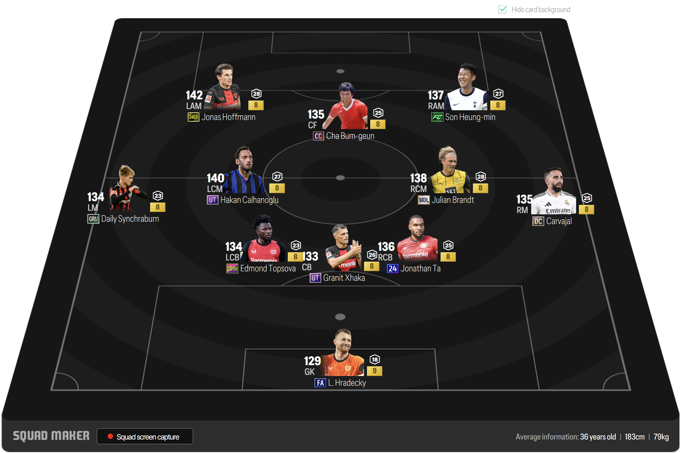 Top 6 đội hình team color Bayer Leverkusen rank siêu sao Hàn - FC...