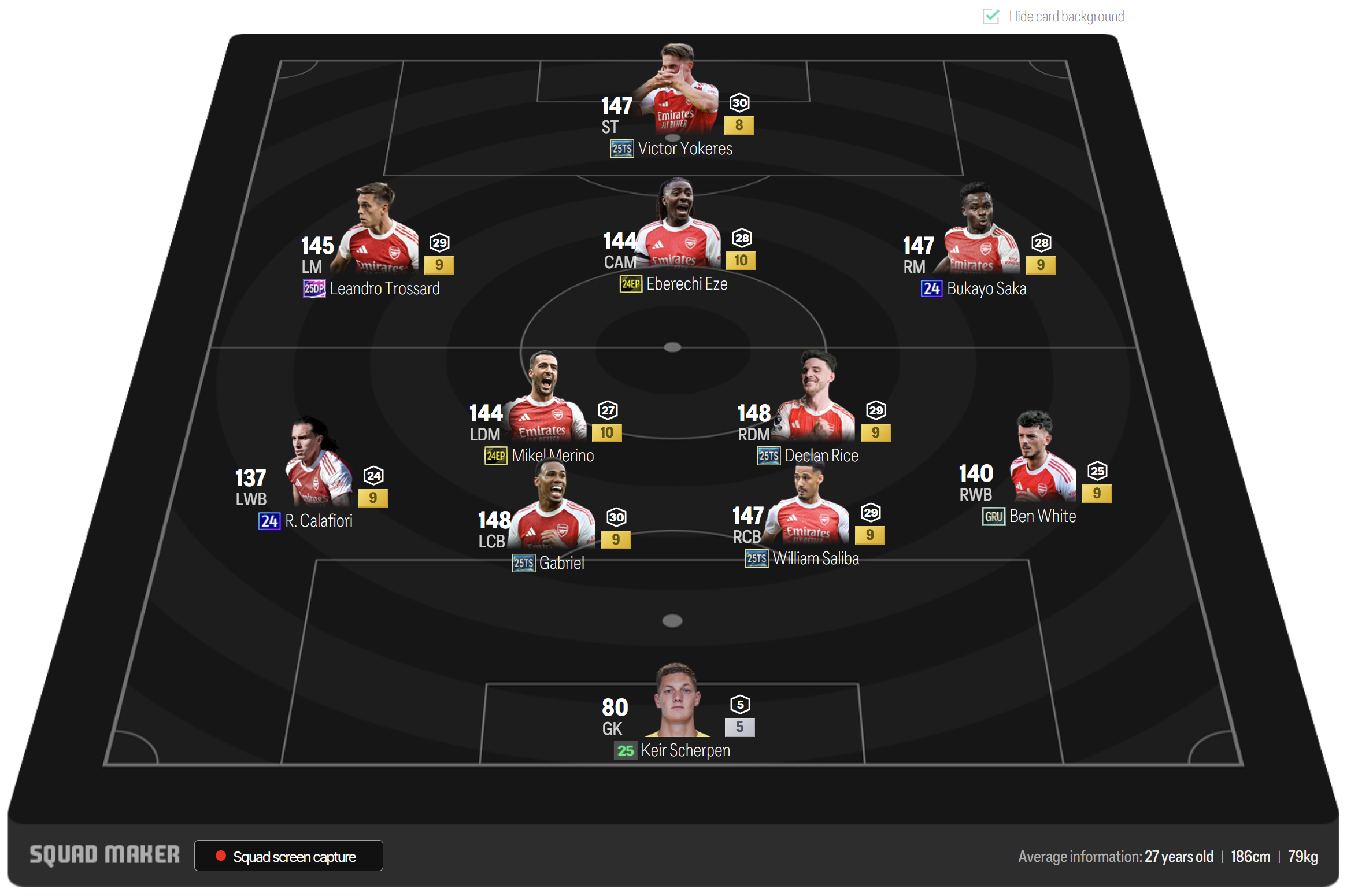Tham khảo top 8 đội hình team color Arsenal rank siêu sao Hàn - FC...